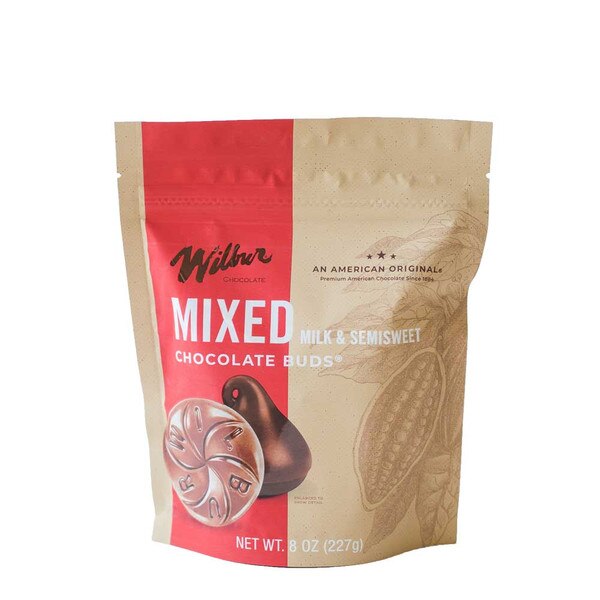 Wilbur® Mixed Milk & Semisweet Chocolate Buds - 8 oz. Bag