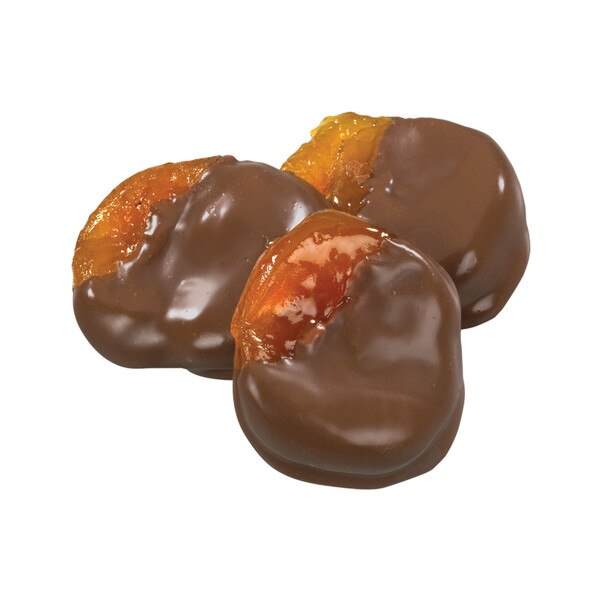 Dark Chocolate Dipped Candied Apricots - 8 oz. Box