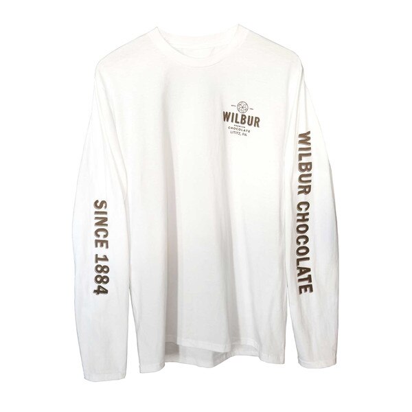 Wilbur Logoed White Long Sleeve T-Shirt